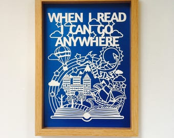 Library wall art | Etsy