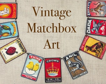 Matchbox art | Etsy