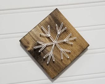 Snowflake string art | Etsy