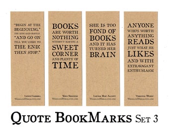 Quote bookmark | Etsy