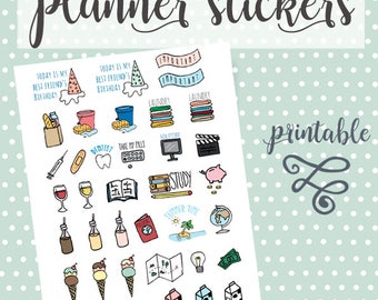 Agenda sticker | Etsy