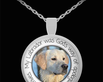 Yellow lab necklace | Etsy