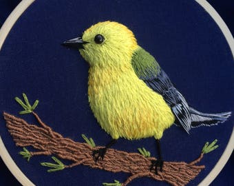 Bird embroidery | Etsy