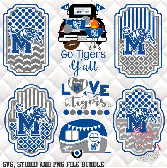 Memphis Tigers SVG Silhouette studio bundle 7 design