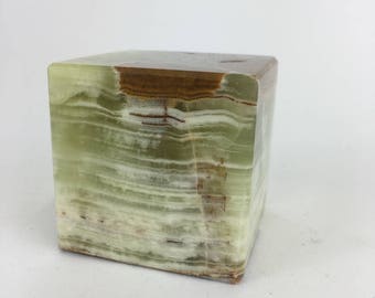 Onyx Cube Men's Black Onyx Beaded Bracelet Energy