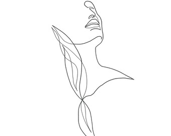 One line drawing | Etsy