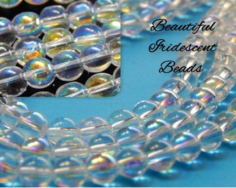 Iridescent beads | Etsy