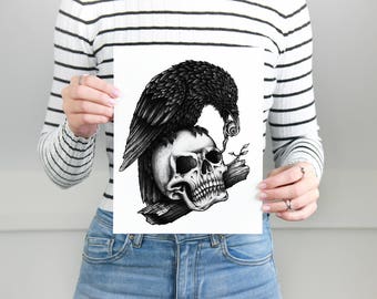 Skull art | Etsy