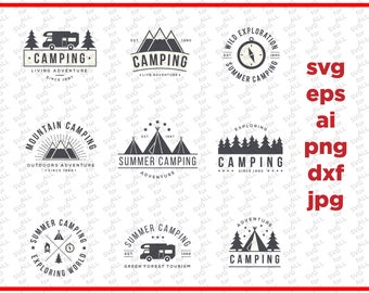 Camping clip art | Etsy