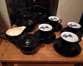 Goth tea set | Etsy