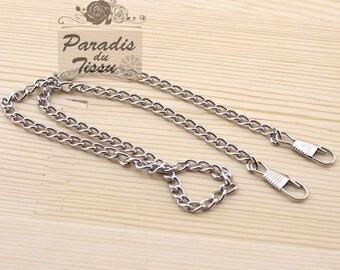 6 Silver Plated Lobster Clasp Link Chain Bracelets 7 7/8