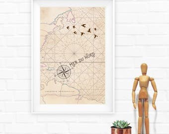 Personalized map art | Etsy
