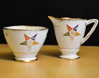 Order of the Eastern Star OES Tea Cup and Saucer by Princess