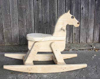 Wooden rocking horse | Etsy