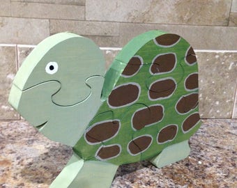 Turtle puzzle | Etsy