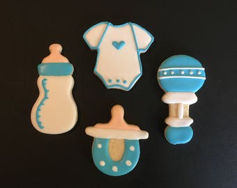 Baby boy cookies | Etsy
