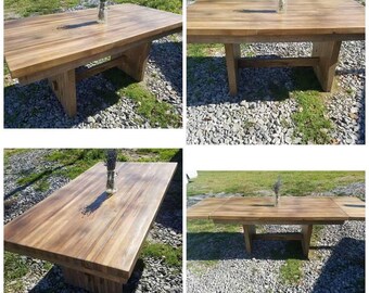 Butcher block table | Etsy