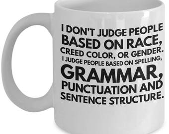 Grammar mug | Etsy
