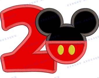 Number 2 applique | Etsy