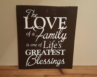 Family quote signs | Etsy