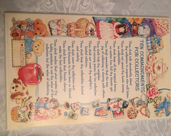 Country Commandments Carved Plaque Solid White Pine