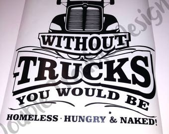 Trucker decal | Etsy