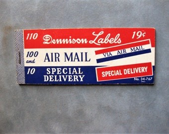 Air mail stickers | Etsy