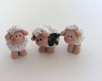 Polymer clay lamb | Etsy