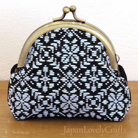 Japanese Kogin Pouch / Gamaguchi Coin Purse Kit Japanese