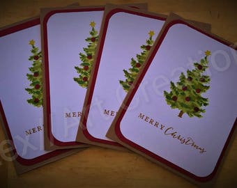 Christmas tree card | Etsy