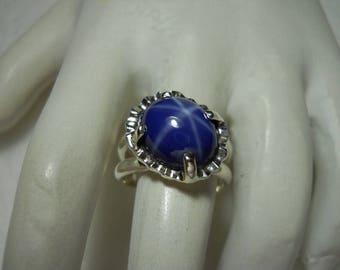 Star sapphire ring | Etsy