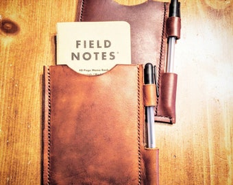 Waxed Canvas Field Notes Book Cover or Wallet