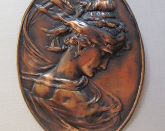 Copper bas relief | Etsy