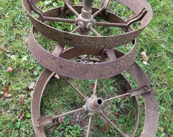 Antique farm wheels | Etsy