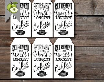 Retirement tags | Etsy