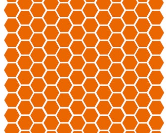 Hexagon wall decal | Etsy