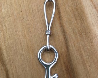 Antique Style Victorian Key sterling silver necklace