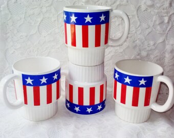 Patriotic cups | Etsy