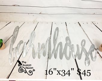 Metal word art | Etsy