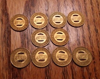Bus token | Etsy