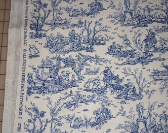 Toile fabric | Etsy