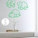 Turtle Wall Decal BABY TURTLES Sticker Art Decor Bedroom