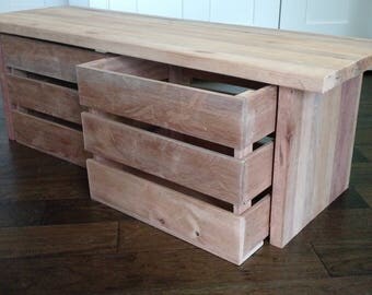 Reclaimed wood bench | Etsy