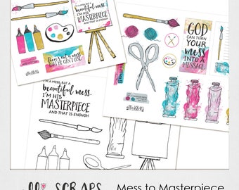 EASTER 4 Bible journaling printable templates illustrated