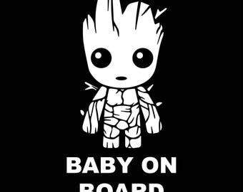 Baby groot decal | Etsy