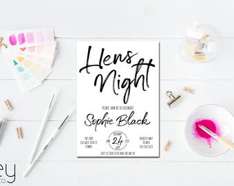 Hen party invitation | Etsy