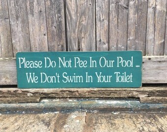 Pool sign | Etsy