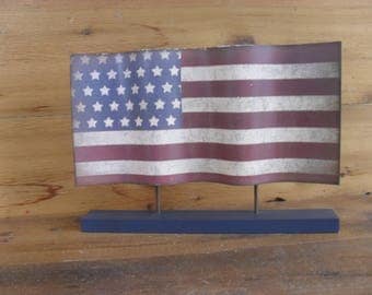 Rustic metal flag | Etsy