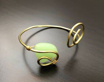 Stone bangles | Etsy