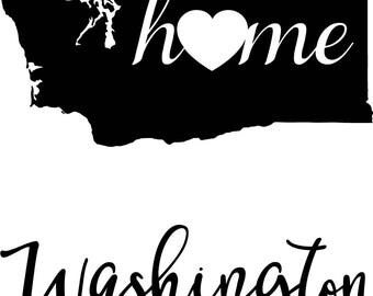 Washington state svg | Etsy